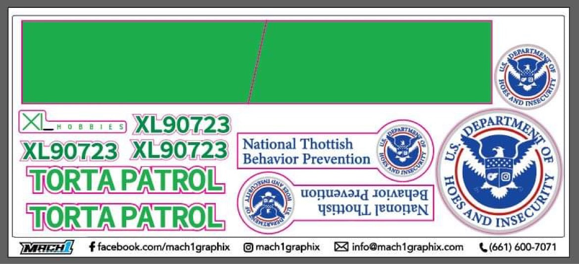 Torta Patrol Decal Kit – XL Hobbies