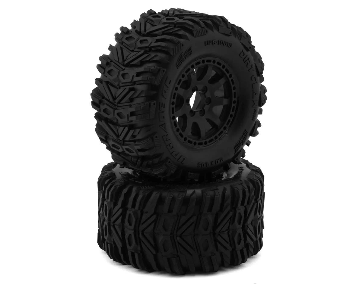 UpGrade RC Dirt Claw 2.2" Pre-Mounted BELTED Tires for Traxxas® Mini M ...