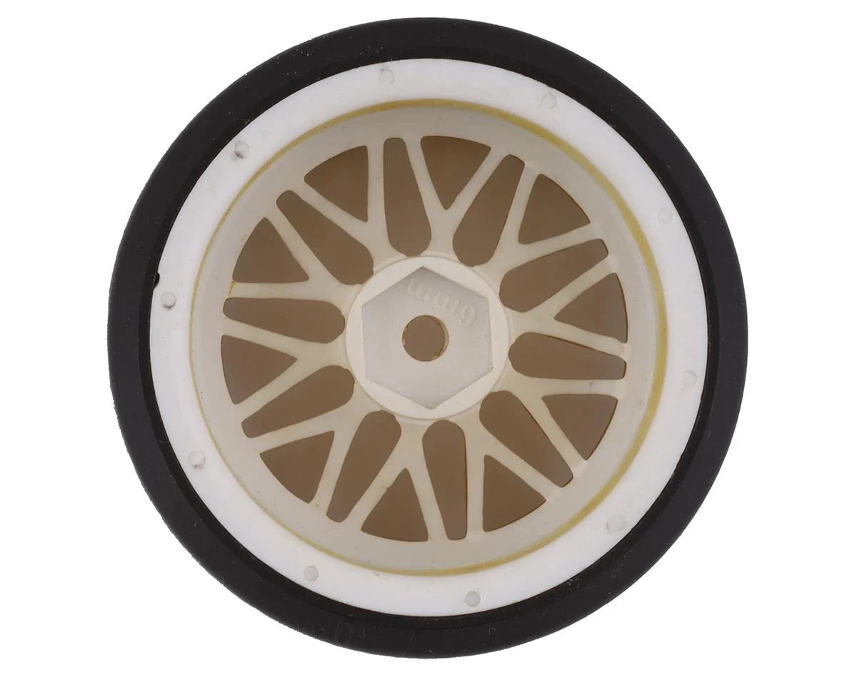 Spec D Drift Tires/LS Mesh Wheels (White/Gold) – XL Hobbies
